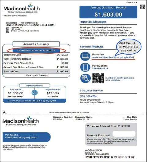 Pay Your Bill Online | Madisonhealth Billing Office